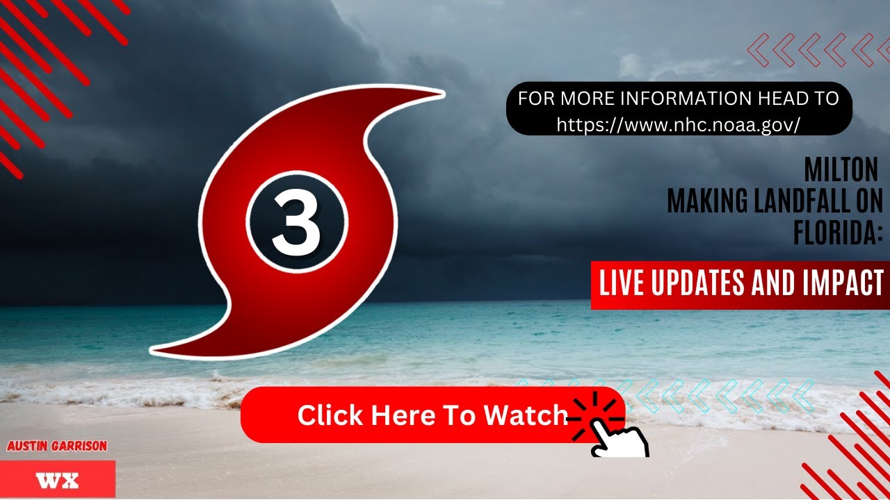 Milton Making Landfall on Florida: Live Updates and Impact - YouTube