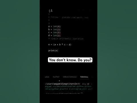 Comment the wrong answer- #python #coding #programming #codinglife #quiz #question - YouTube