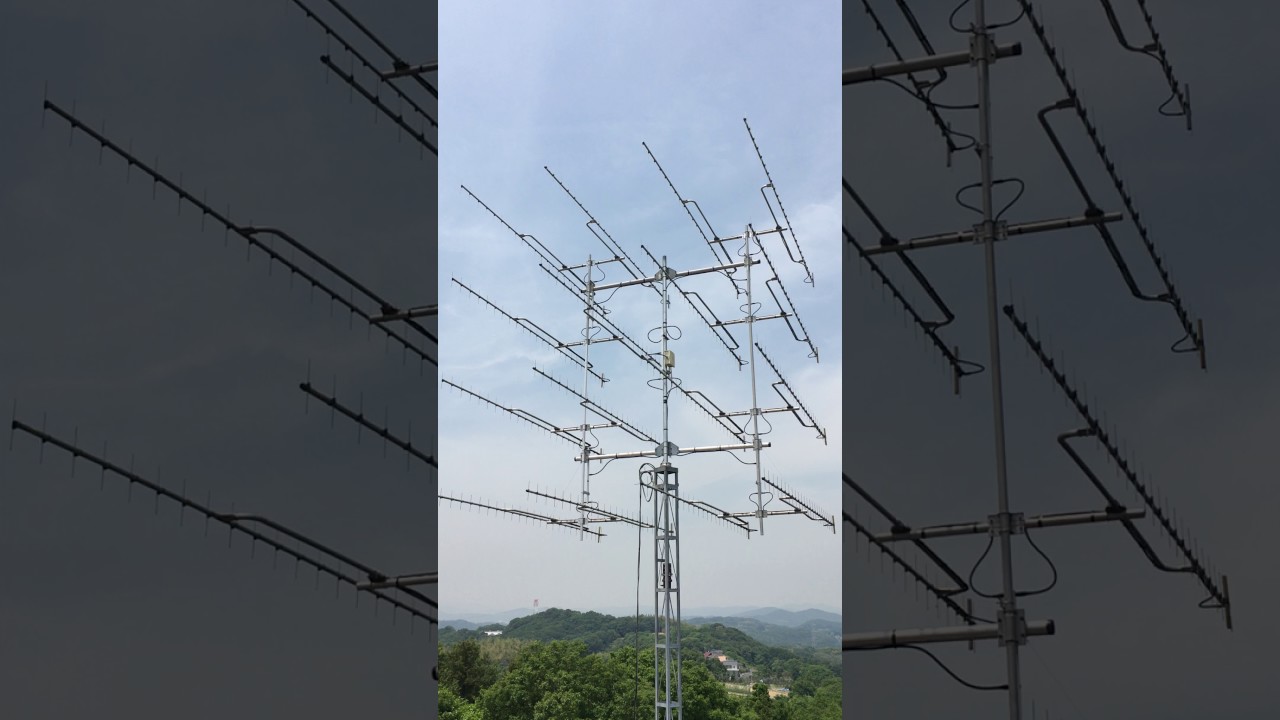 430mhz SSB DX 27ele4x4 70cm band Japan's largest class - YouTube