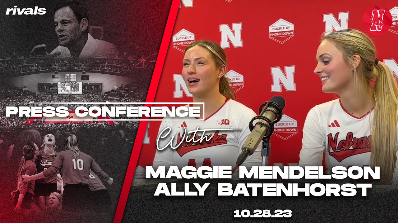 Nebraska Volleyball: Ally Batenhort, Maggie Mendelson talk sweep over ...