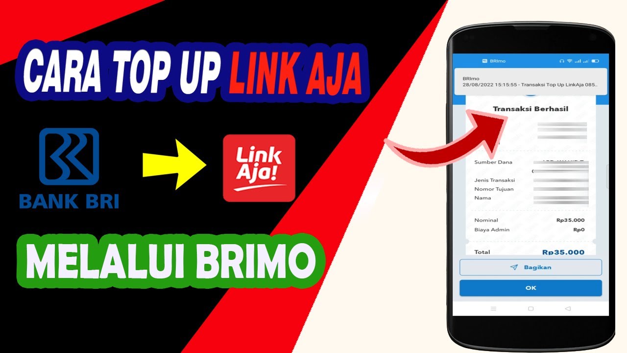 Cara isi Saldo Link Aja Lewat BRI Mobile - YouTube