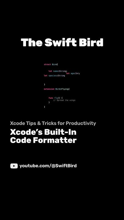 Xcode Comes with a Built-In Code Formatter (swift-format) | Xcode Tips & Tricks for Productivity ...