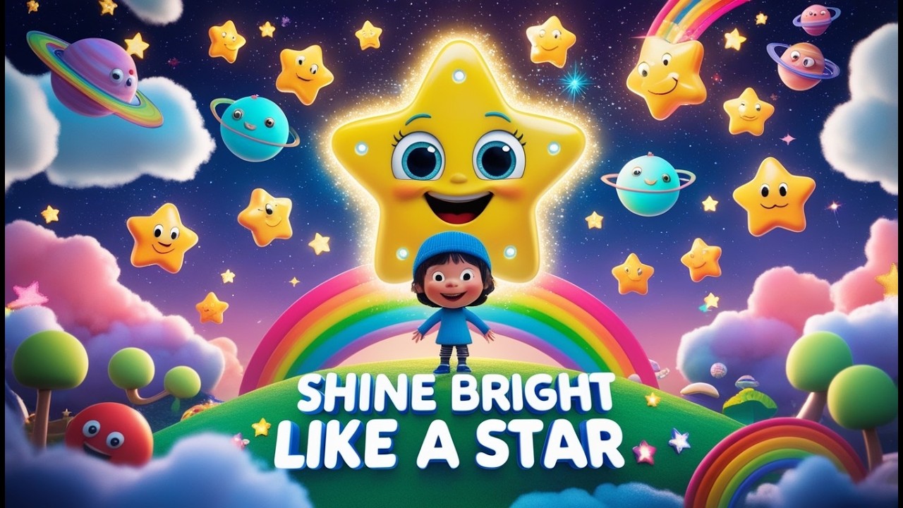Shine Bright Like a Star | Inspiring Kids Song with Fun Animation - YouTube