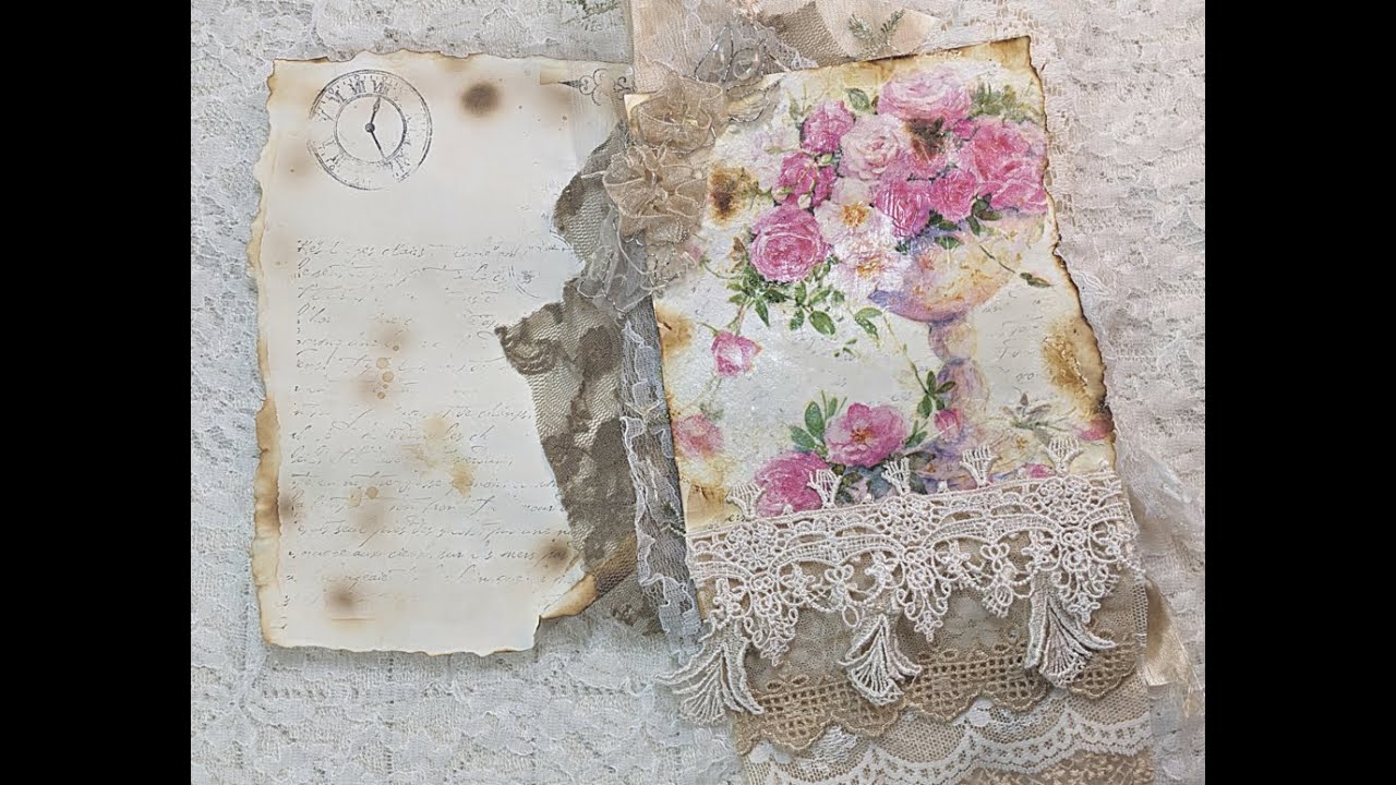 Aging Paper | Using Lemon to Distress Paper - YouTube