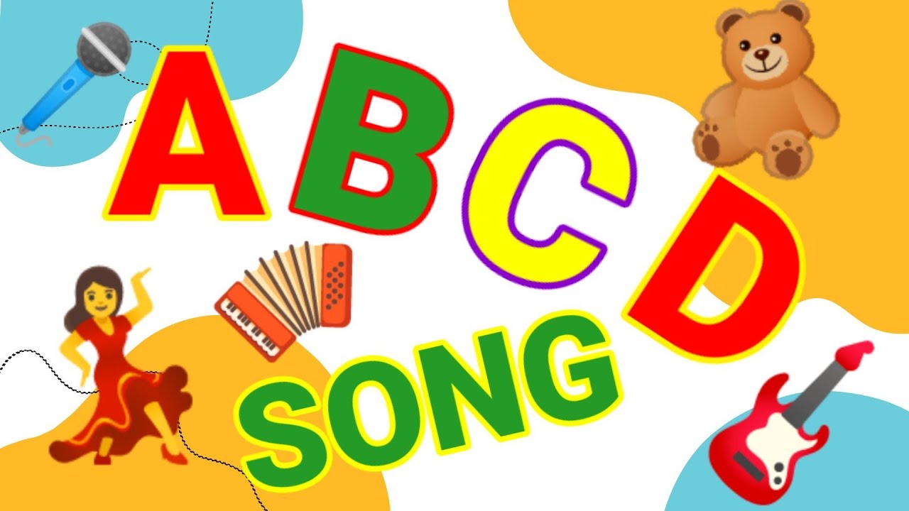 ABCD Song, A for Apple 🍎, B for Ball ⚽, C for Cat 🐱, abcd for kids ...