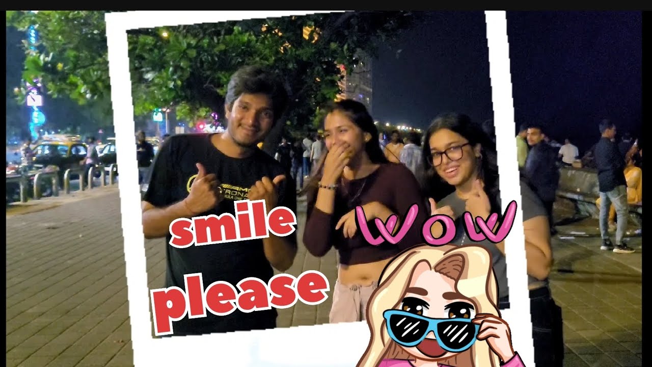 Dance Challenge With Girls Part 7 at MARINE DRIVE 😉😉 - YouTube