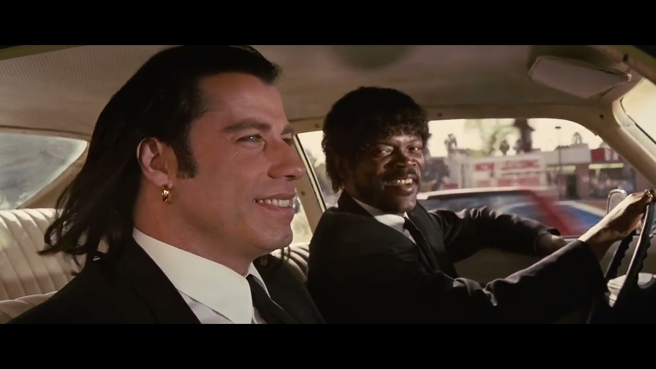 Pulp Fiction - Beginning Car Scene with Vincent and Jules - YouTube