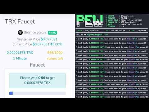 Script Website Blogauto Auto Claim TRX + LTC + MATIC To Wallet ...