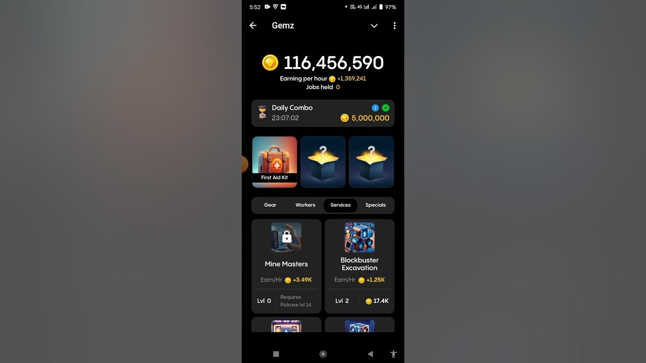 Gemz 22 July Combo Cards l Gemz Daily Combo Cards - YouTube