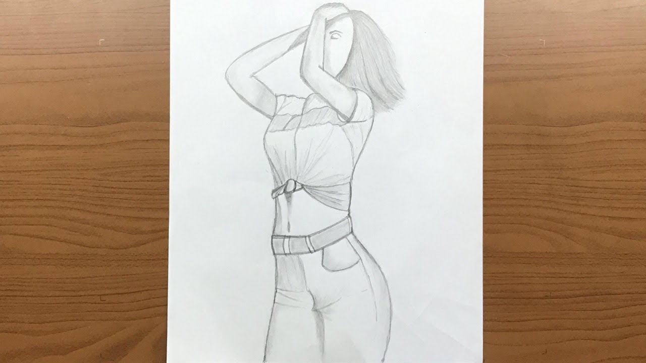 Womans Body Drawing Pencil Drawing Ideas Line Art Body 57 Off