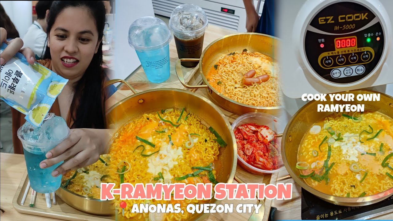 K-Ramyeon Station Anonas | Cook your own Ramyeon - YouTube