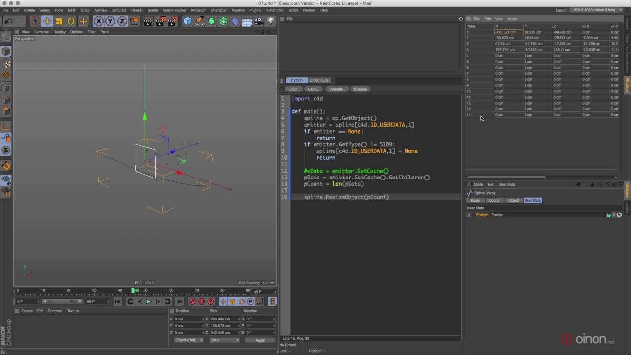 20160821 c4d python - How to create web spline from particles - YouTube