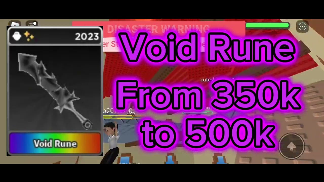 Void Rune raised to 500k?!🫨🤯 | Survive the Killer - YouTube