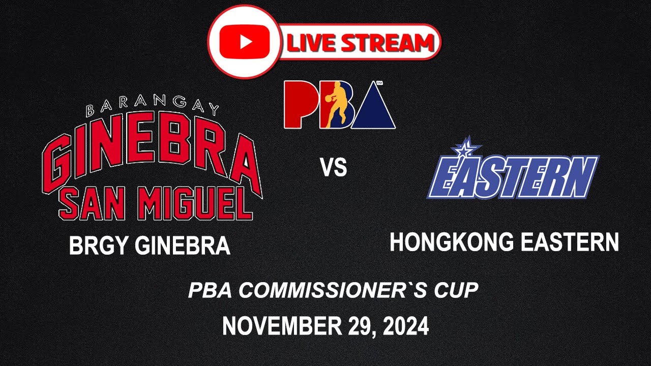 LIVE NOW! BRGY GINEBRA vs HONGKONG EASTERN | PBASeason49 |November 29 ...