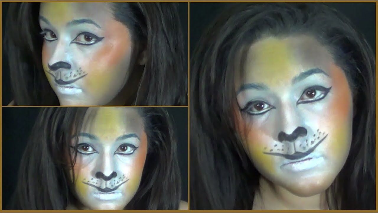 Simple Cat Face Paint Tutorial (31 days of Halloween) (NoBlandMakeup ...