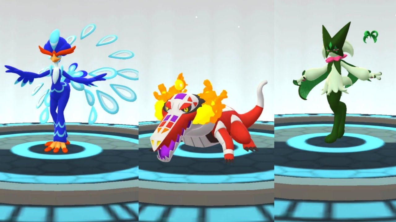 first ever Gen 9 starter EVOLUTIONS in pokemon go. - YouTube