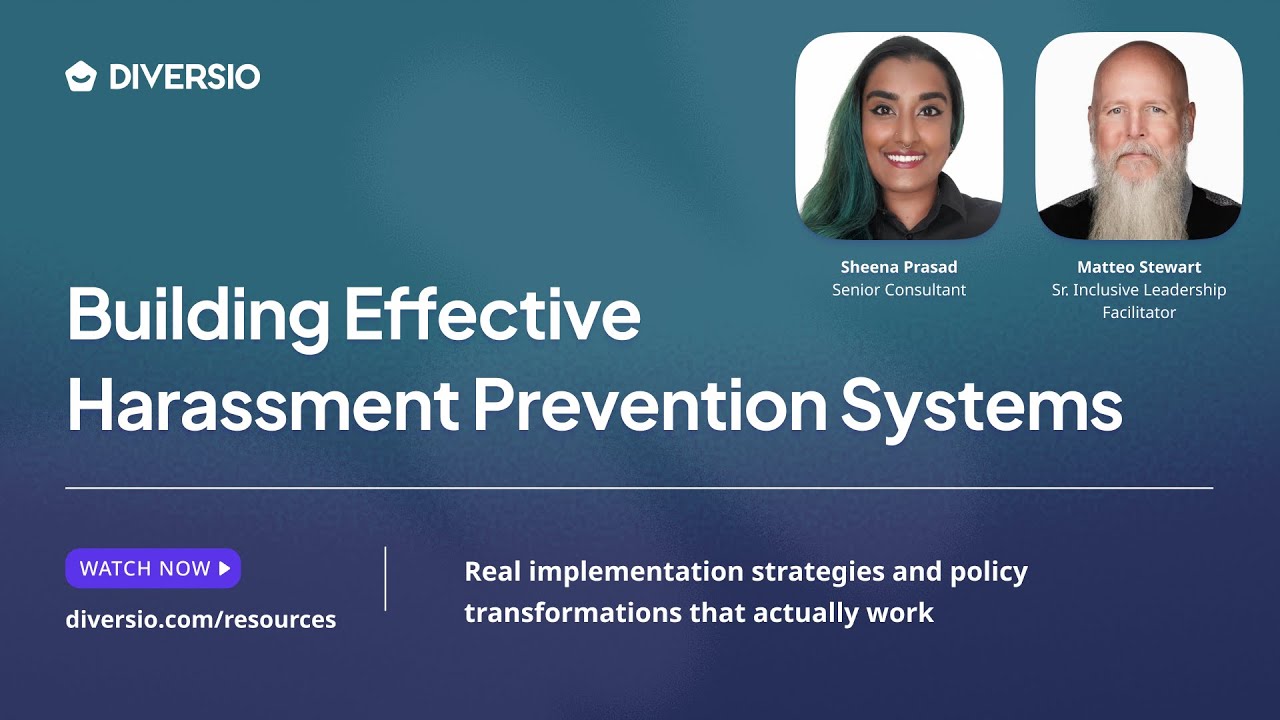 Building Effective Harassment Prevention Programs | Diversio - YouTube