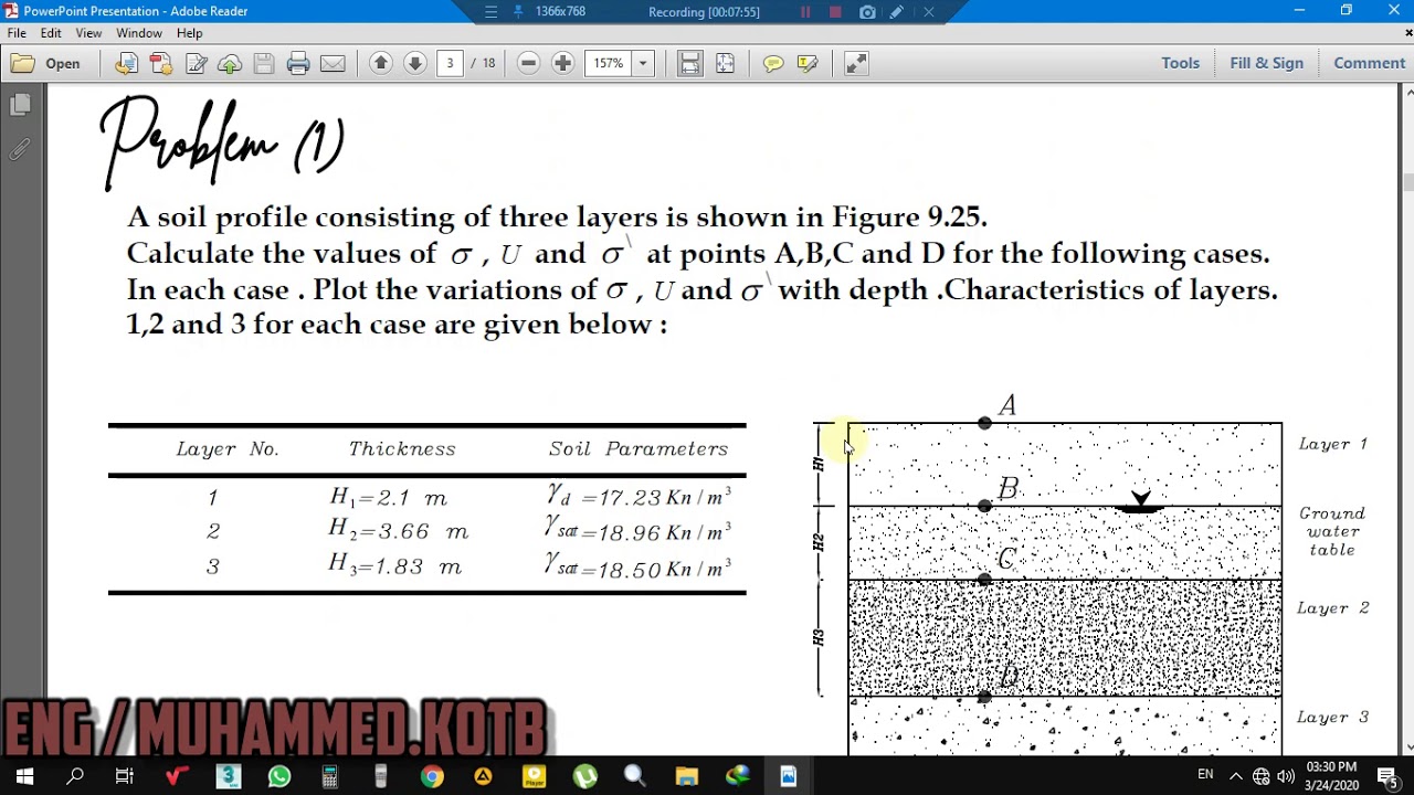 ENG SEC4 stresses in soil due to self weight - YouTube