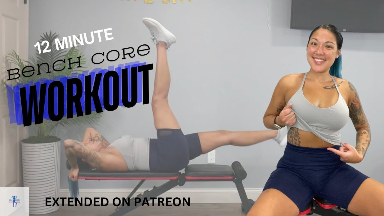 12 MINUTE | Intense Core Workout with Bench - YouTube