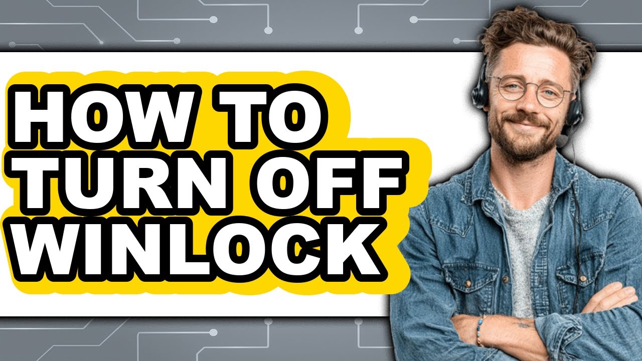 How to Turn Off Winlock - Full Guide - YouTube