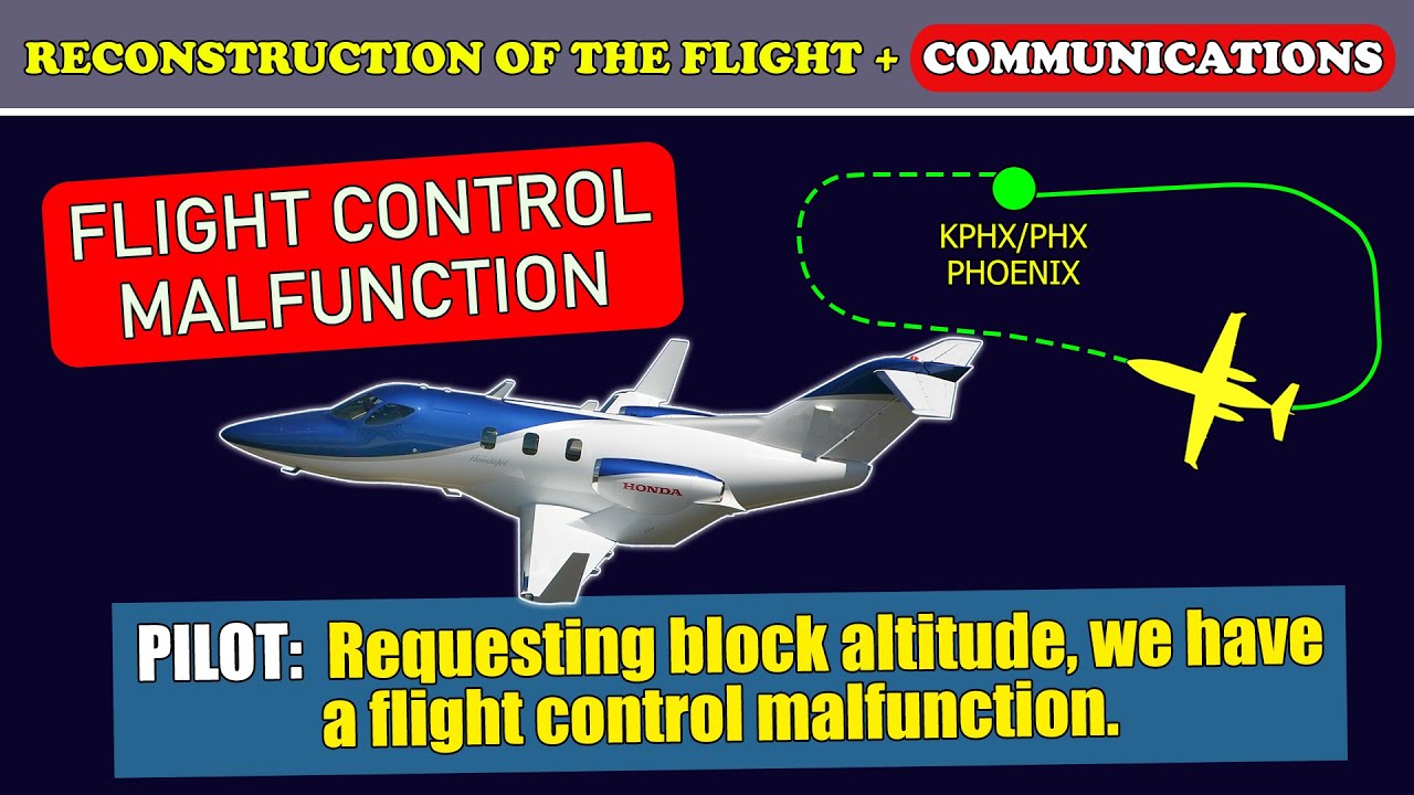 FLIGHT CONTROL malfunction. EMERGENCY return | Cutter Aviation HondaJet ...