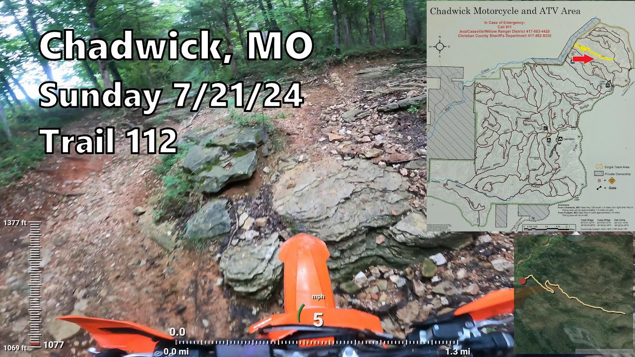 Trail 112 (Hard) - Chadwick Motorcycle & ATV Area - YouTube