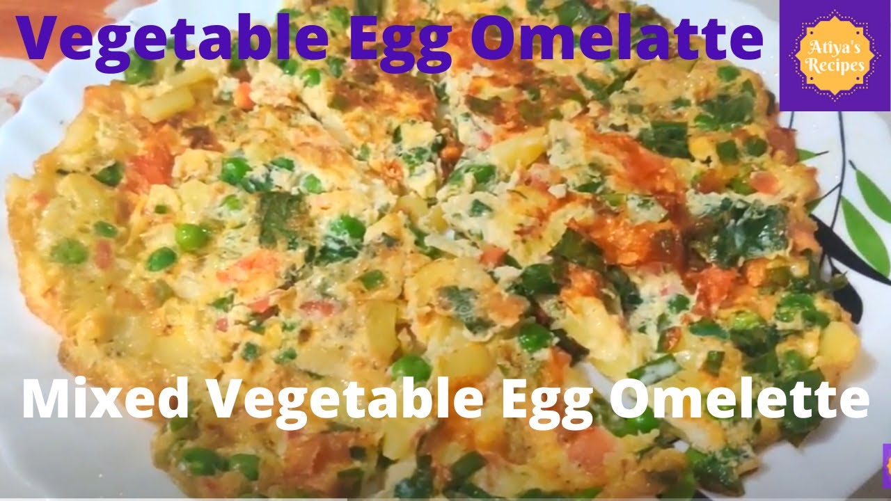 Vegetable Egg Omelette Recipe ! Mixed Vegetable Egg Omelette Recipe ...
