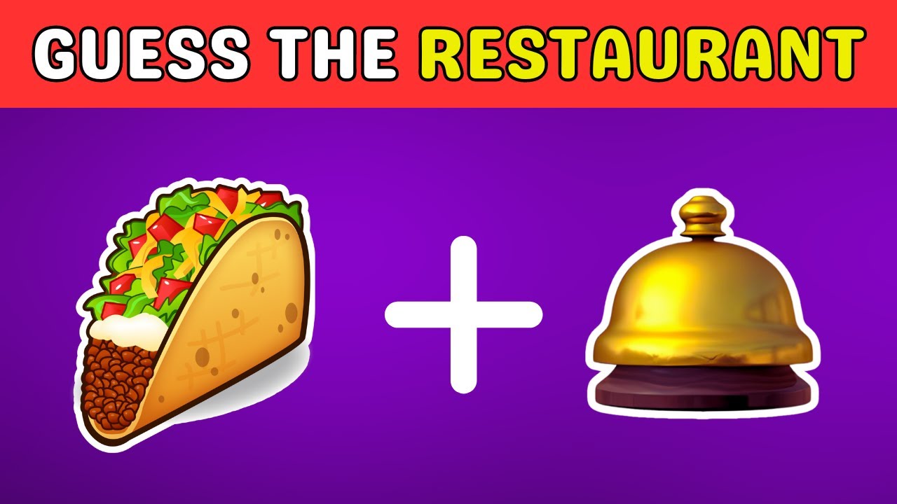 Guess The Fast Food Restaurant by Emoji| Fast Food Emoji Quiz - YouTube