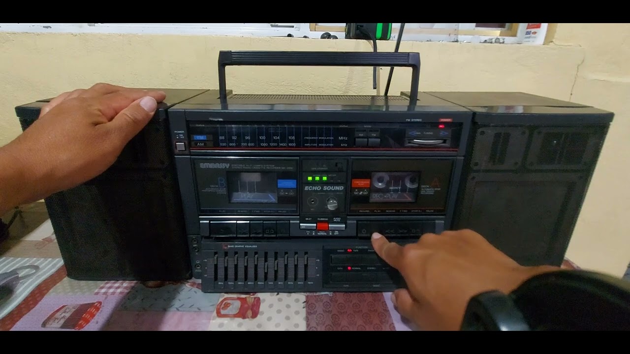 Grabadora Boombox Cassette MC-2600 - YouTube