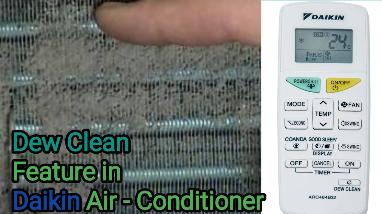 dew clean feature in daikin air conditioner - YouTube
