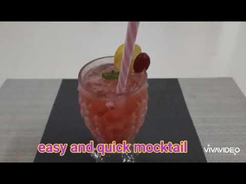 Pink lady mocktail/Summer mocktail/how to make welcome drink/refreshing ...