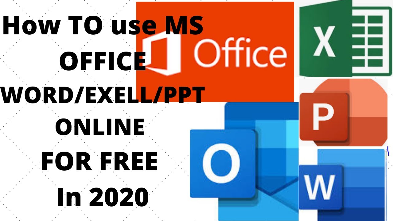 How to use Microsoft Word/Excel/ PPT Online | how to use MS office ...