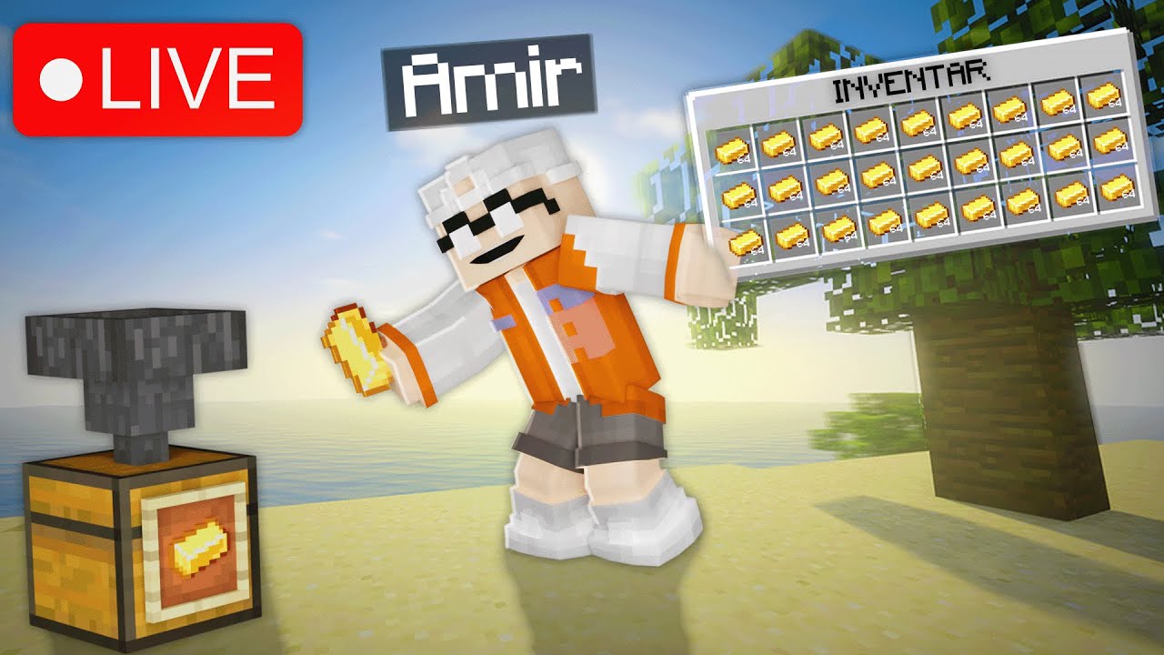 LAGERSYSTEM fertig bauen ? - Youtuber Insel Minecraft - YouTube