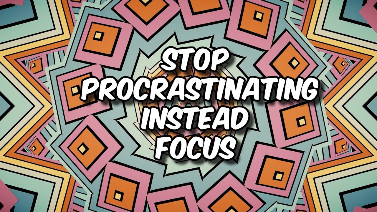 STOP PROCRASTINATION NOW!! - a short meditation to focus - YouTube