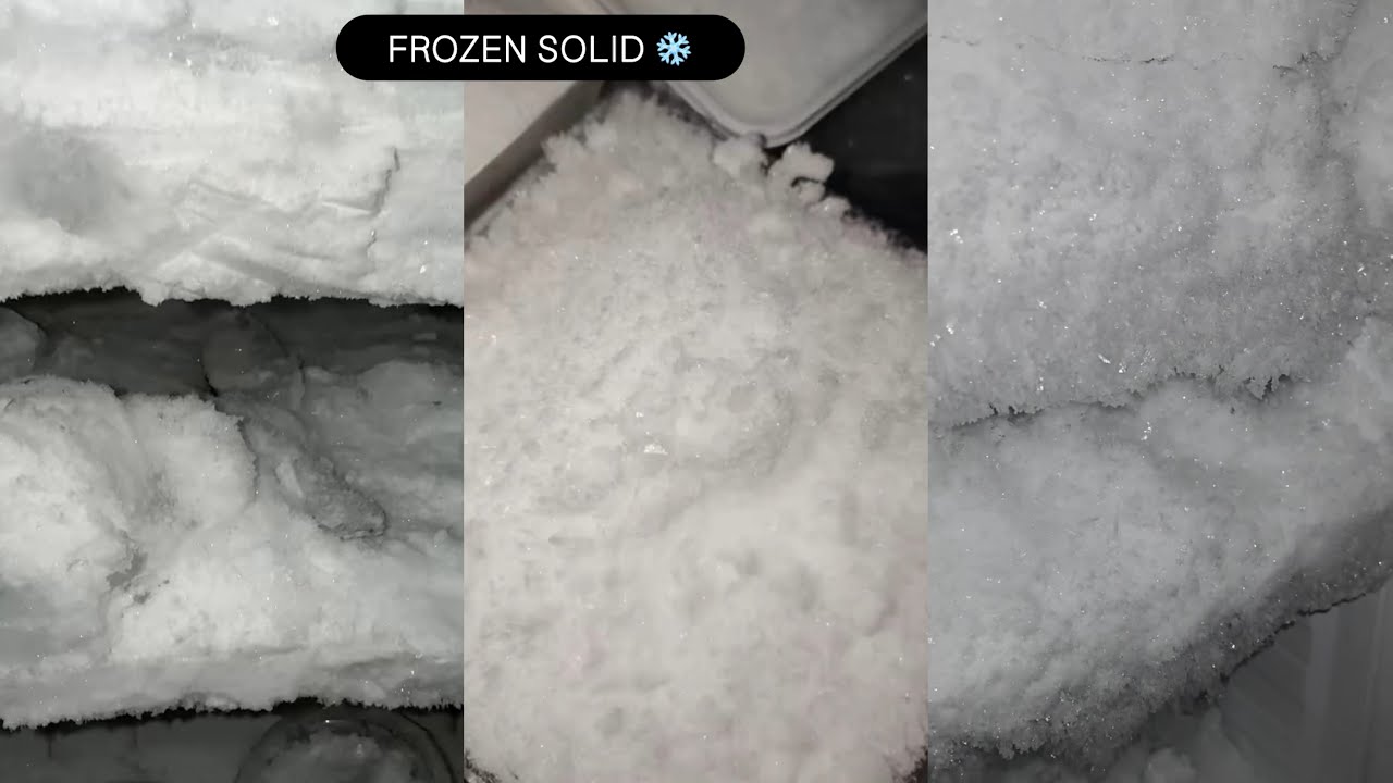 Frozen Freezer 😍 Extreme Freezer Ice Buildup | Relaxing & Satisfying ...