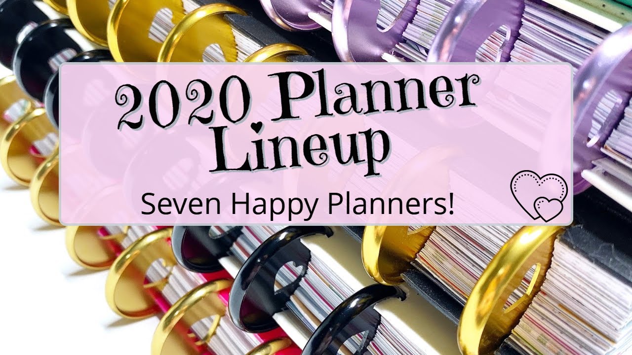 2020 Happy Planner Lineup | What Planners I'm Using | How I Will Be ...