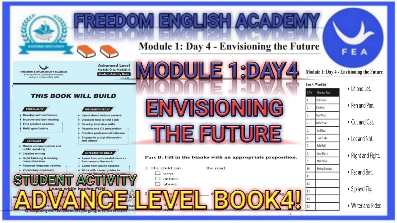 FEA STUDENT ACTIVITY ADVANCE B4: M1 D4 ENVISIONING THE FUTURE.# ...