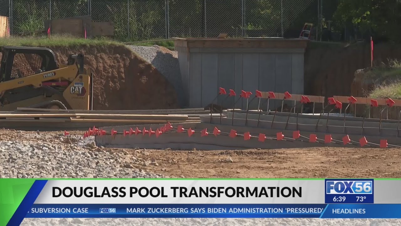 Douglass Pool construction continues, hopes to reopen in 2025 - YouTube