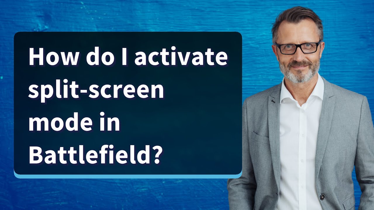 How do I activate split-screen mode in Battlefield? - YouTube