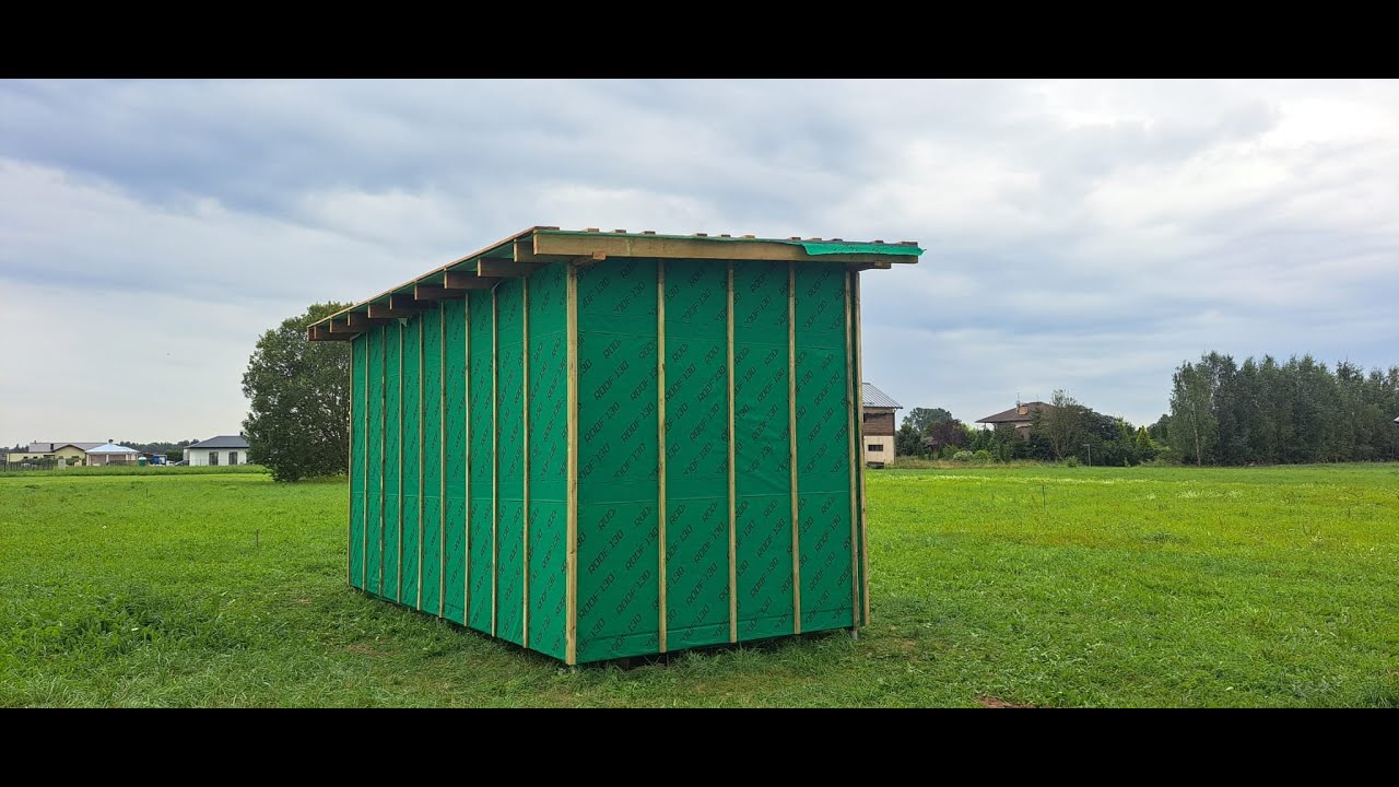 DIY How to build a Shed A to Z (Part 4) Roof and vapor barrier - YouTube