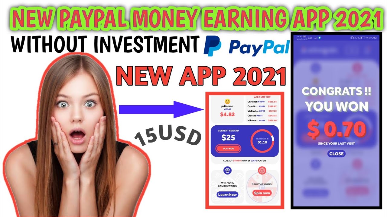 New Paypal Earning App 2021 | Paypal Cash Earning App In India | Best ...