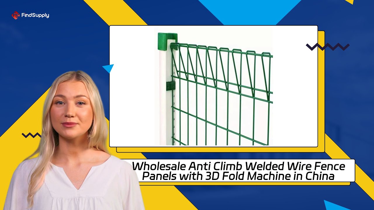 Wholesale Anti Climb Welded Wire Fence Panels with 3D Fold Machine in ...
