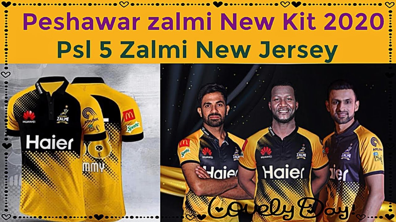Peshawar Zalmi Launched New Kit for PSL 2020 || PSL 2020 Updates - YouTube