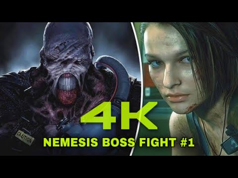 RESIDENT EVIL 3 REMAKE NEMESIS BOSS FIGHT #1 - YouTube