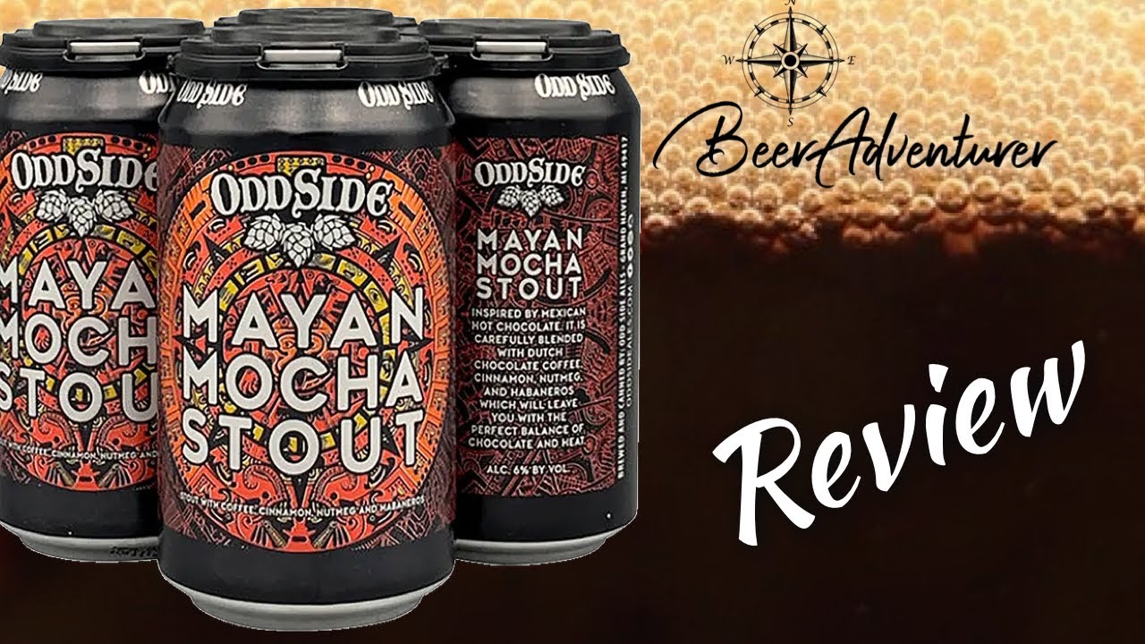 Mayan Mocha Stout | Odd Side Ales | Beer Review - YouTube