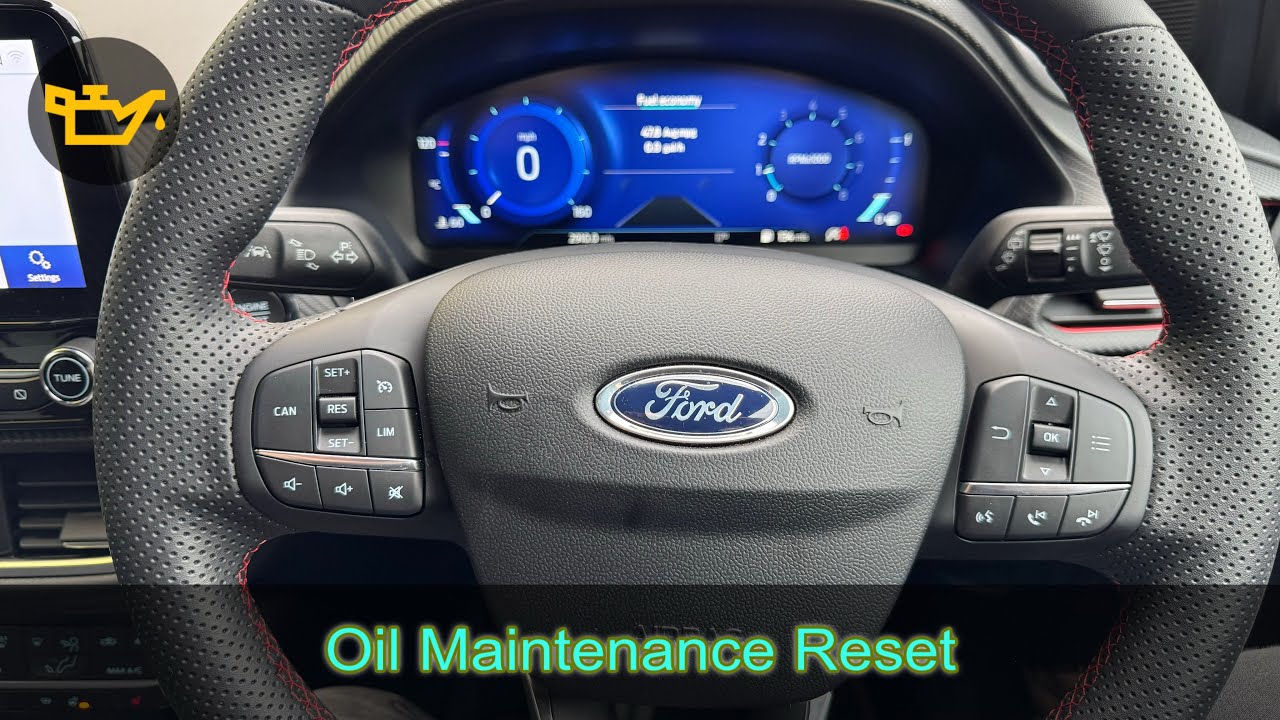2024 FORD PUMA oil maintenance reset - YouTube