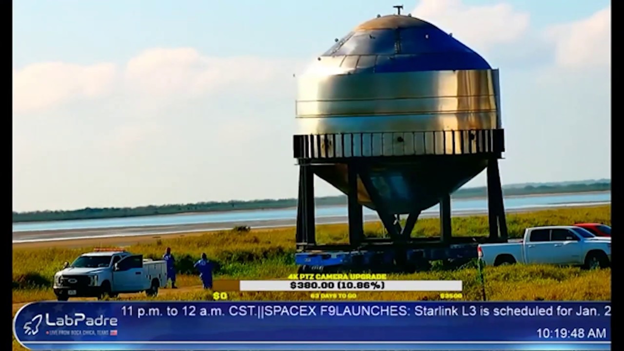 SpaceX SN1 Bulkhead 2.0 Assembly Moved To Launch Pad - YouTube