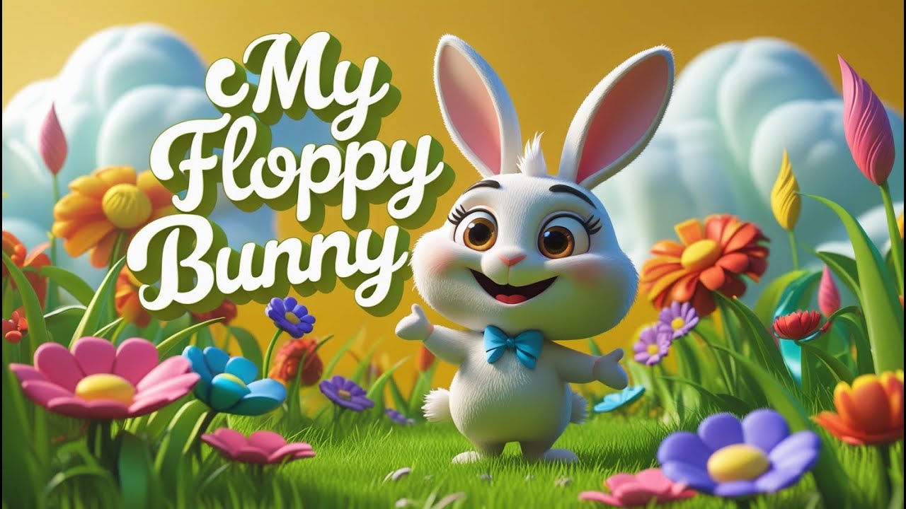 My Floppy Bunny🐰💖| Cute Bunny Song for Kids | Easter & Spring Rhyme ...