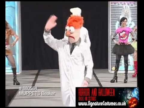 Beaker Muppets Costume www.signaturecostumes.co.uk wmv - YouTube