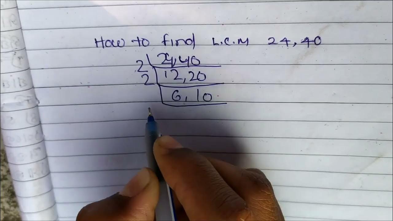 HOW TO SOLVE L.C.M - YouTube